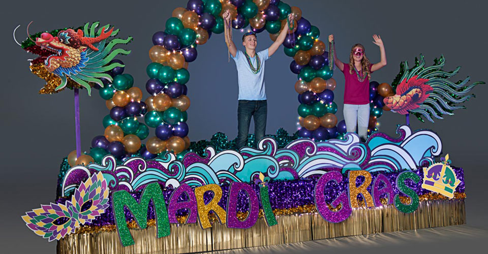 Complete Mardi Gras Mythology Float Decorating Kit Complete Mardi Gras Mythology Float Decorating Kit